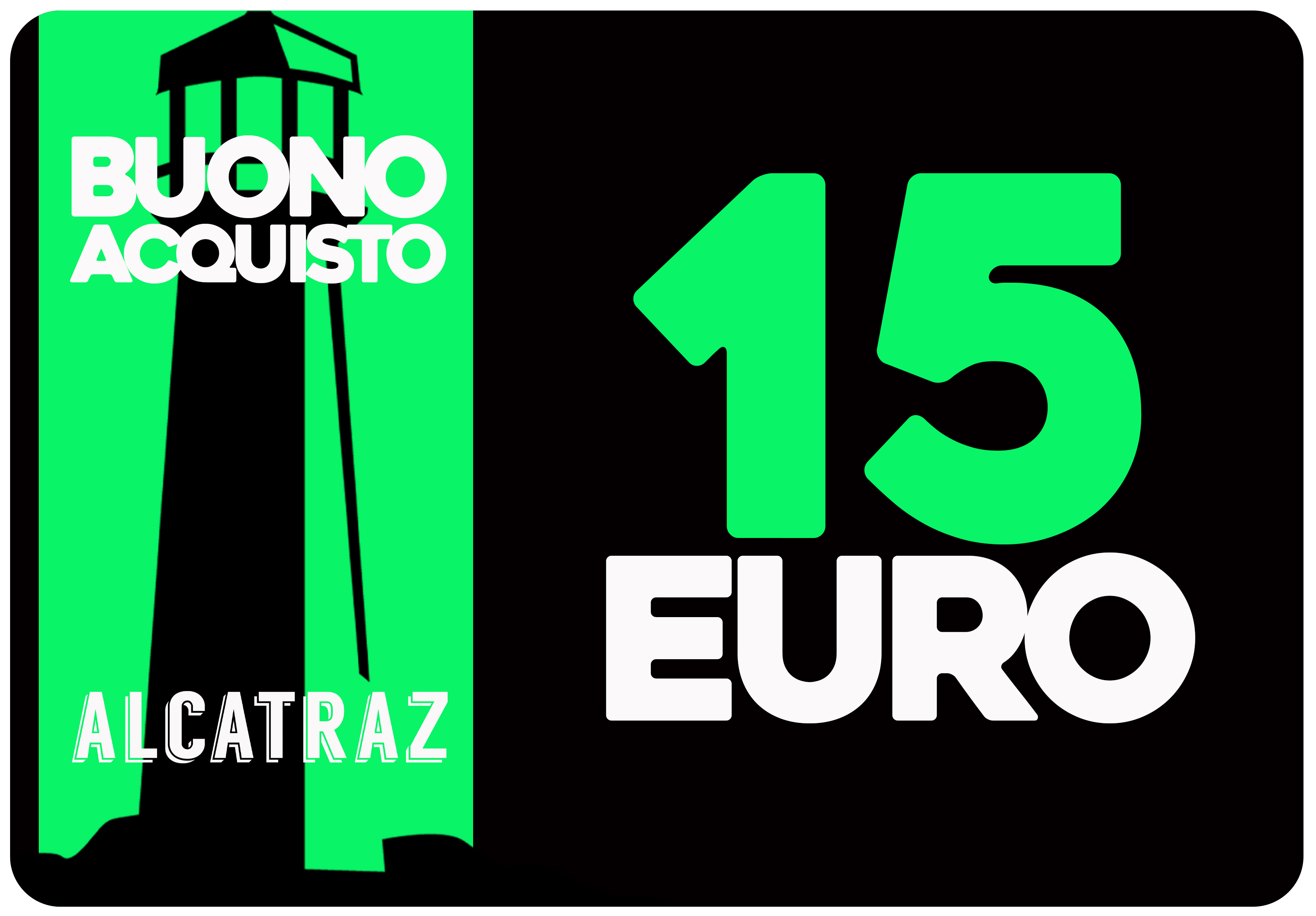 Buono acquisto 15 euro - Agenzia Alcatraz